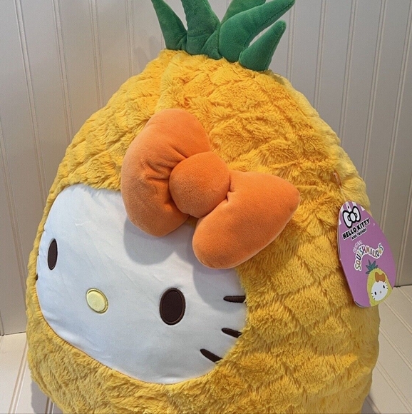 Squishmallows | Bedding | Squishmallow Plush Large 2 Hello Kitty Pineapple Fruit Squad Pillow ...